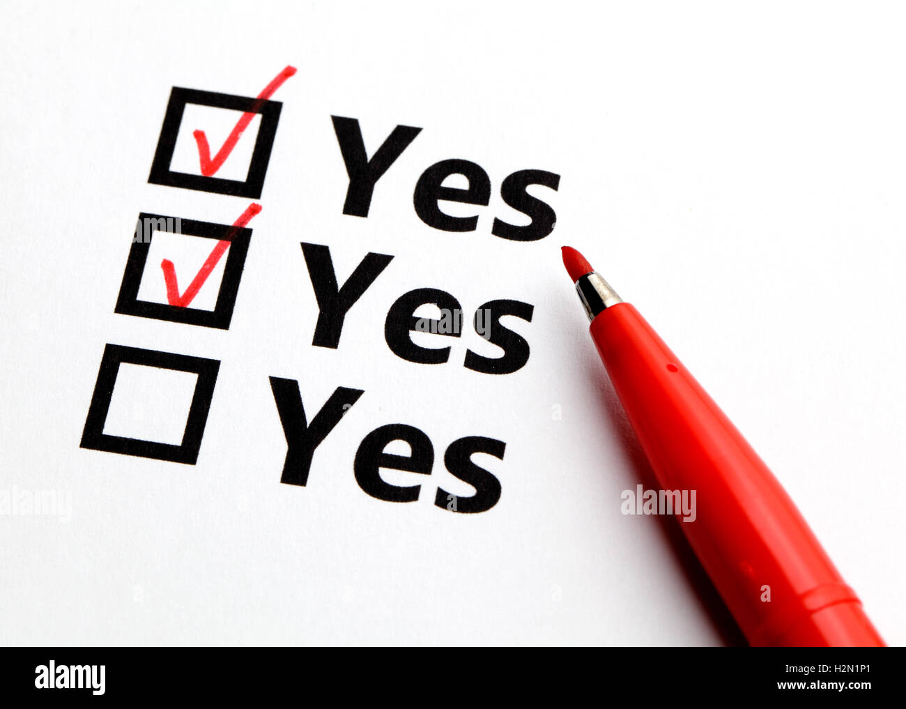 Yes Checkbox