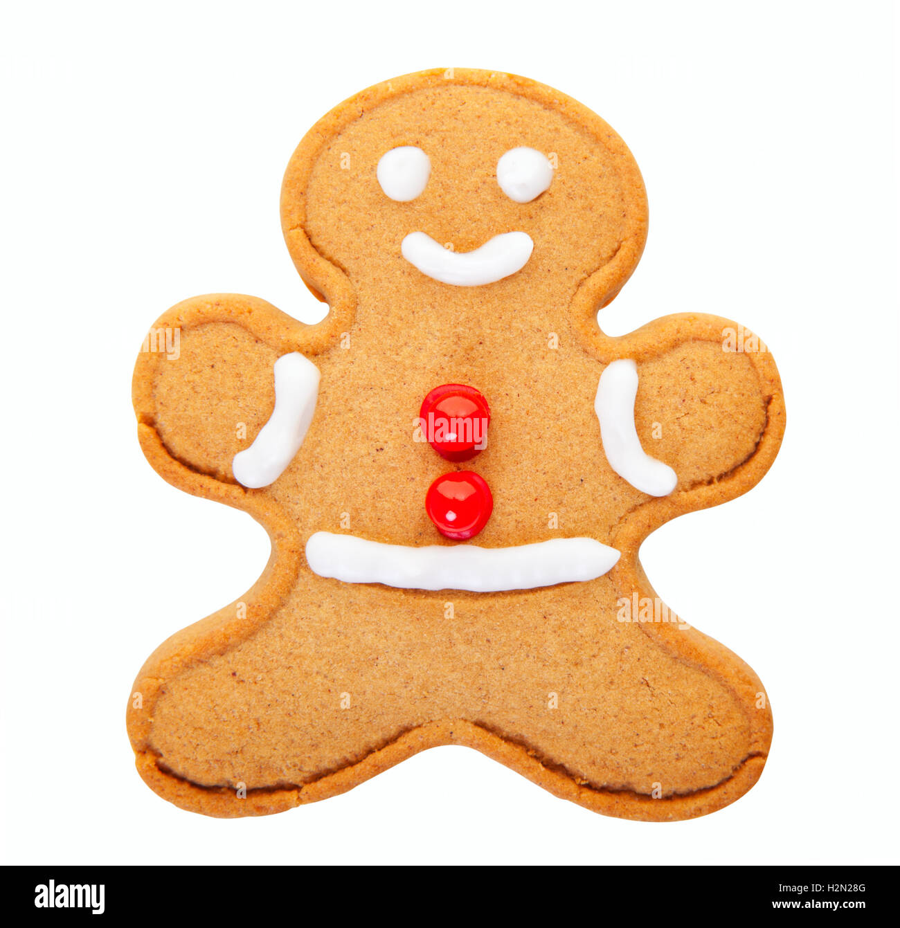 Gingerbread Man with Clipping Path Stock Photo - Alamy