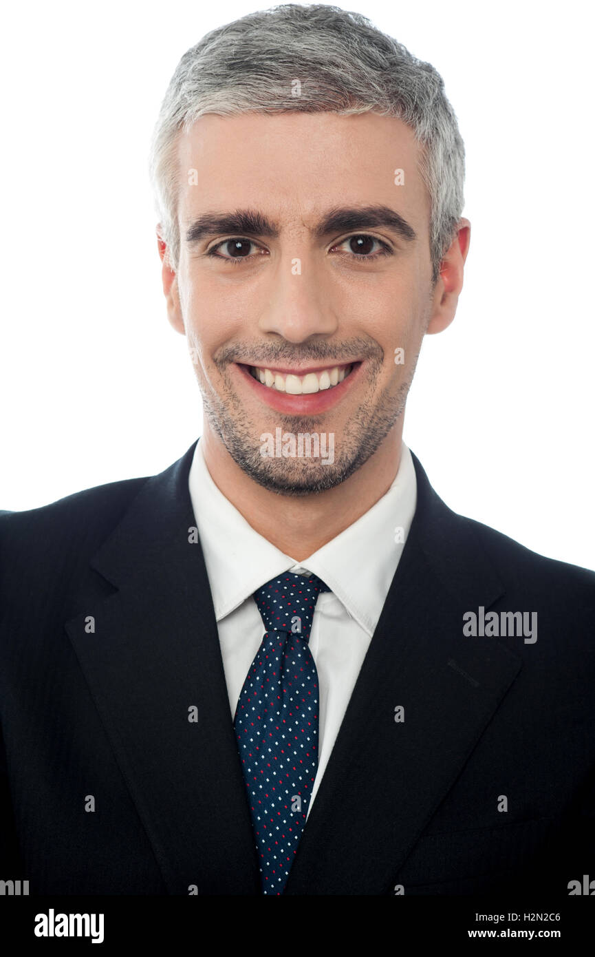 Portrait of a smiling businessman Stock Photo - Alamy