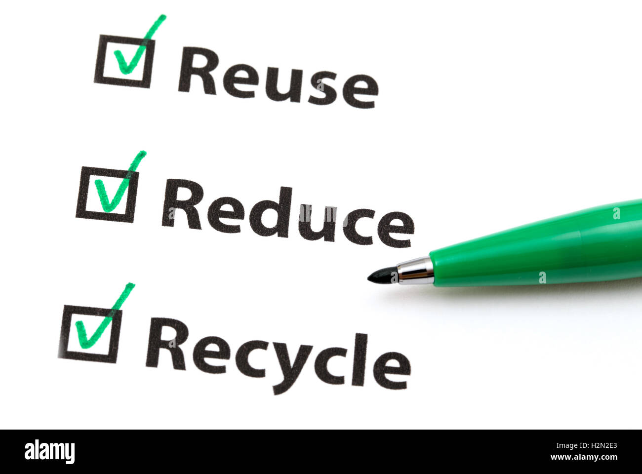 Reuse, Reduce and Recycle Stock Photo - Alamy