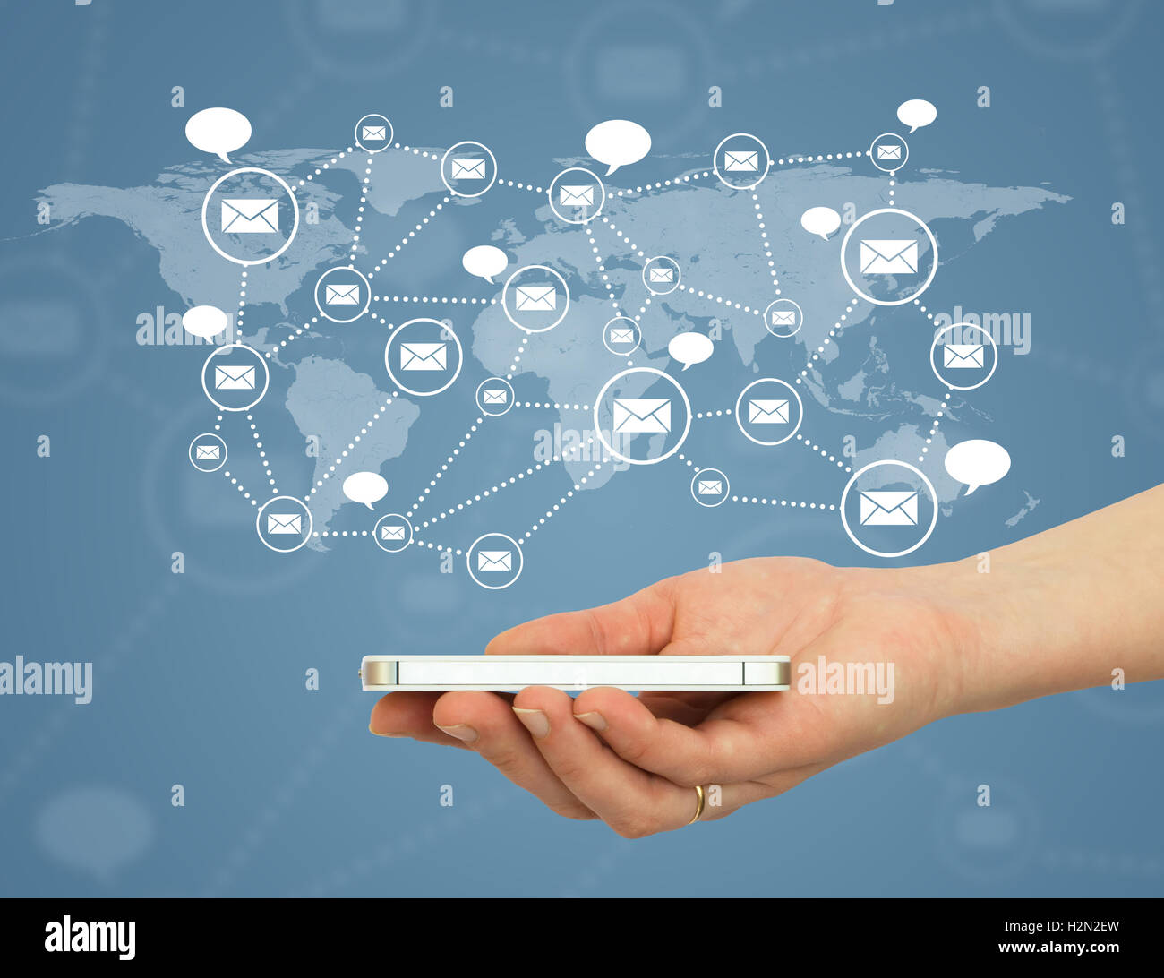 Hand, smartphone and contacts Stock Photo - Alamy