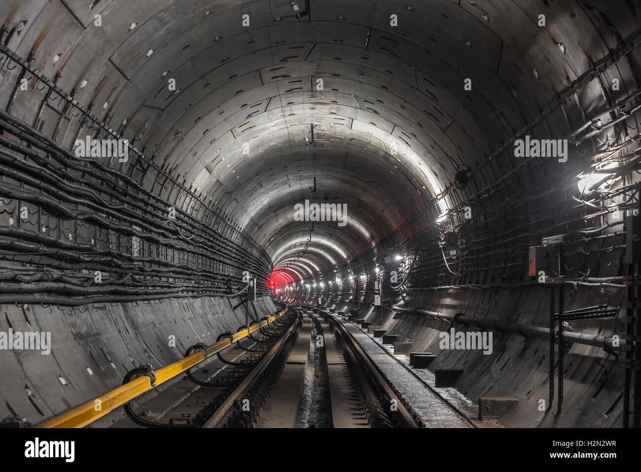 The new subway tunnel Stock Photo - Alamy