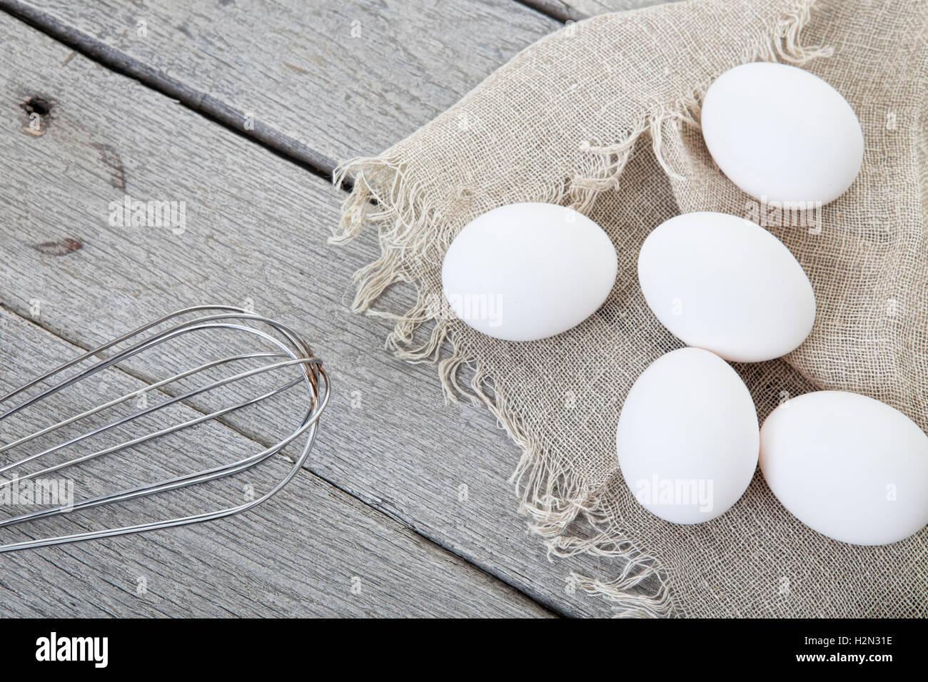 Rustic Egg Styling Stock Photo - Alamy