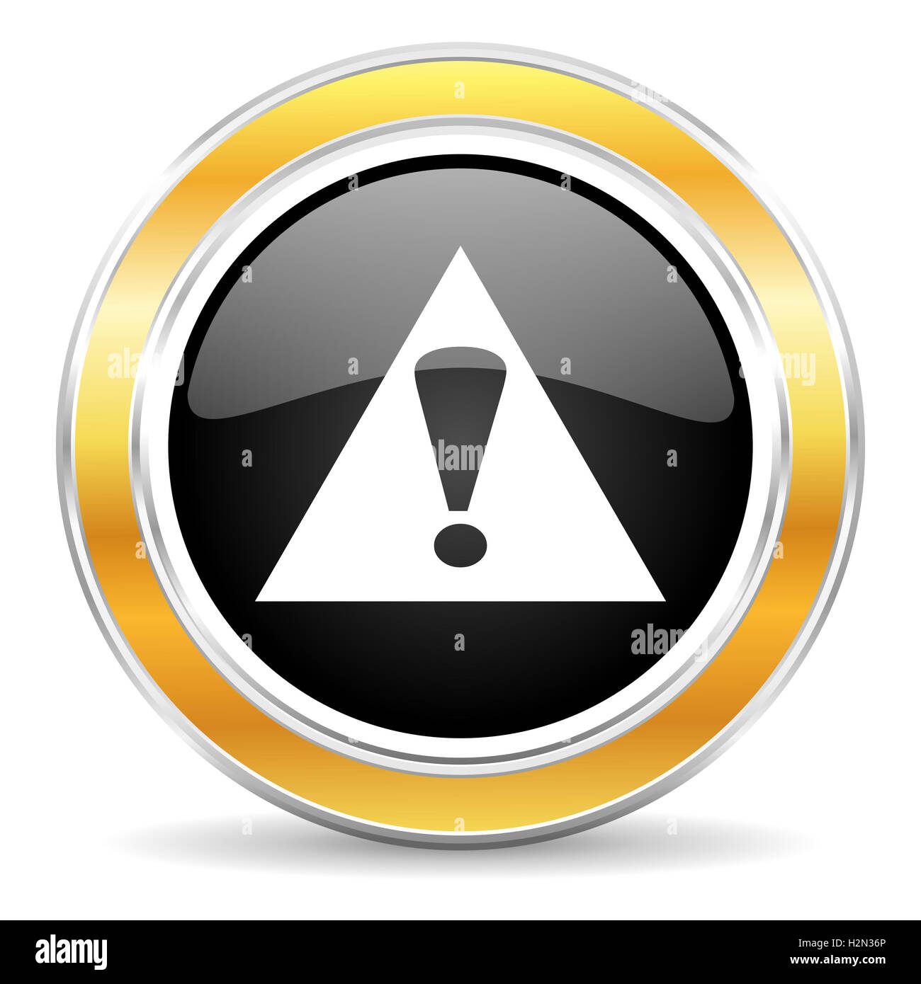 exclamation sign icon Stock Photo - Alamy