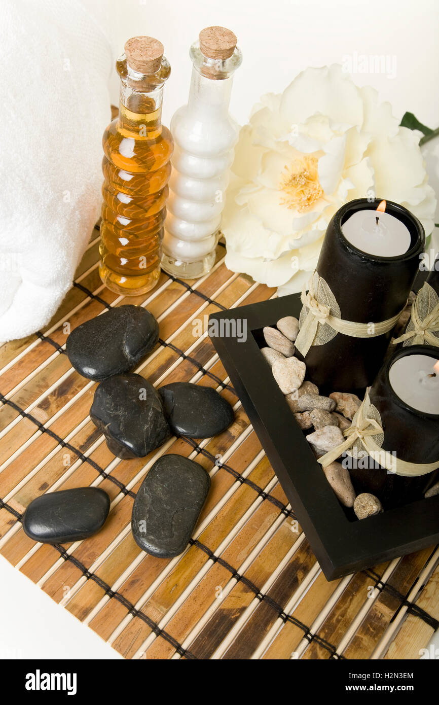 At the Spa Stock Photo - Alamy