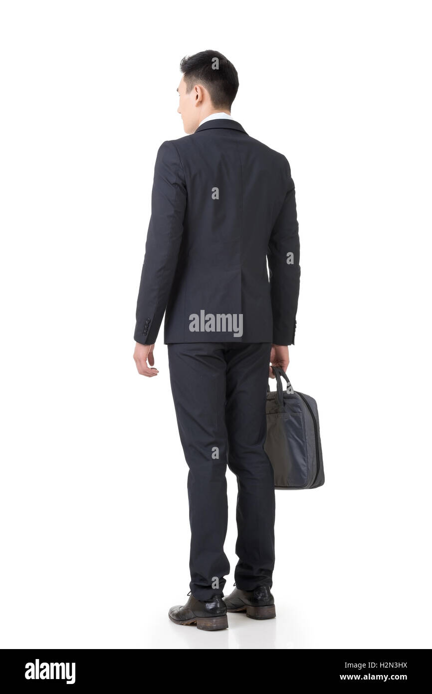 Rear view of Asian businessman Stock Photo - Alamy