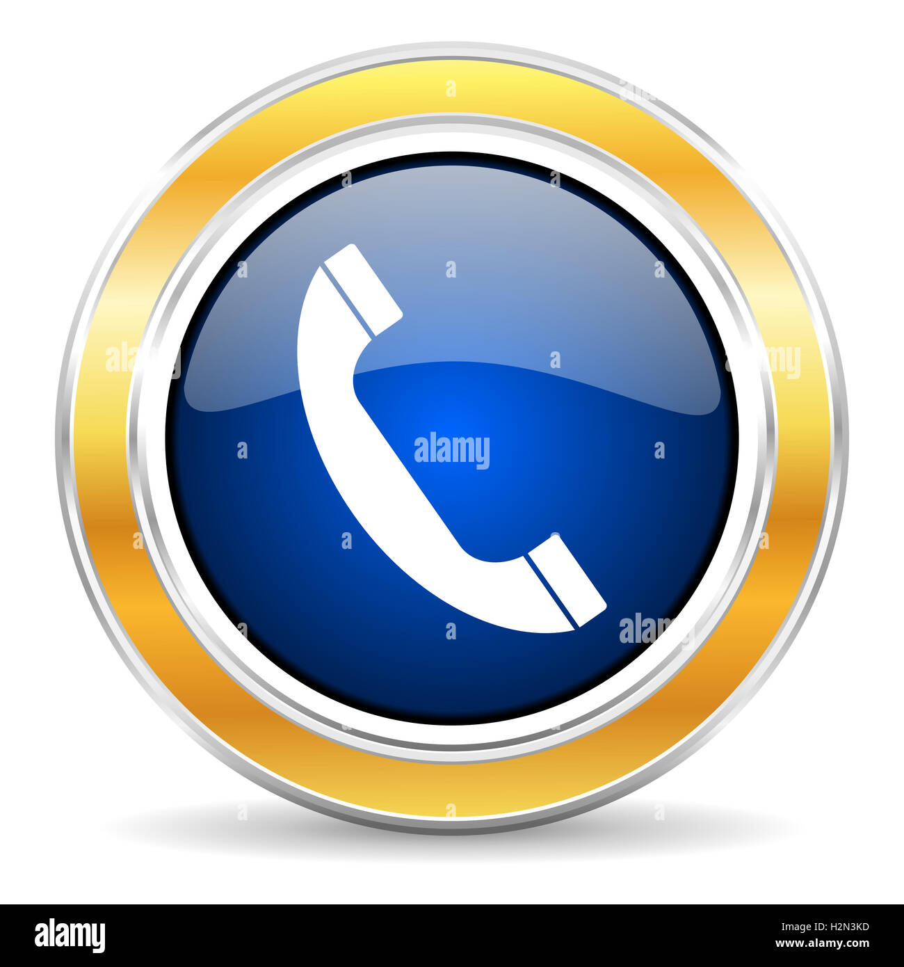 Phone call line icon Cut Out Stock Images & Pictures - Alamy
