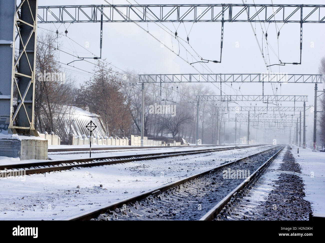 Russia snow train hi-res stock photography and images - Alamy