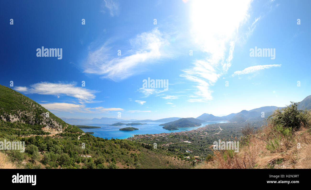 Bay of Nidri on Lefkas island Greece Stock Photo - Alamy