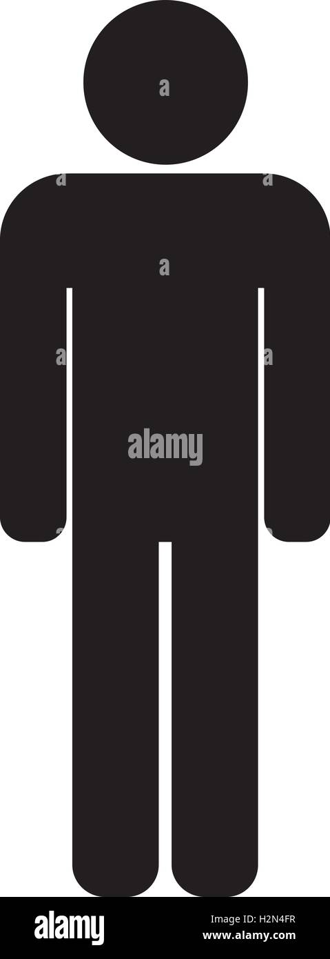 Restroom sign. A man toilet sign, Man icon, Black isolated vector ...