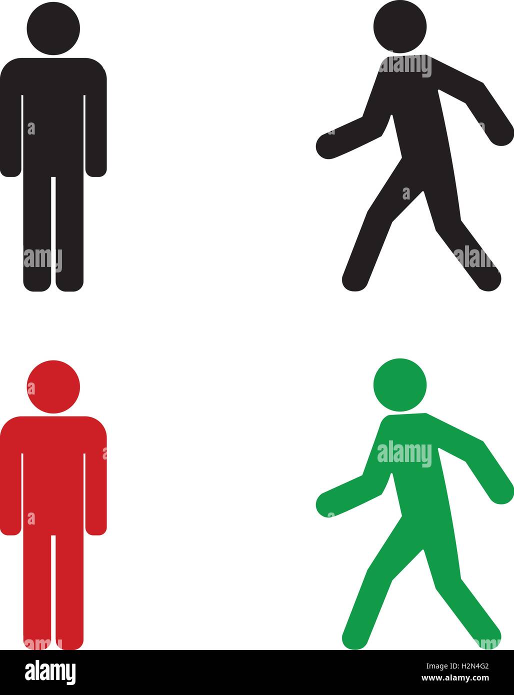 Pedestrian walking symbols symbol hi-res stock photography and images ...