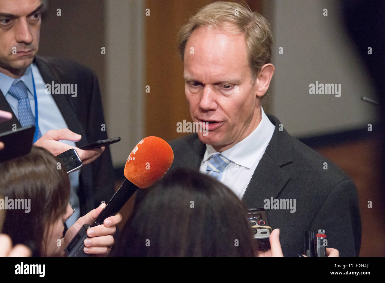 New York, United States. 29th Sep, 2016. UK Ambassador to the UN ...