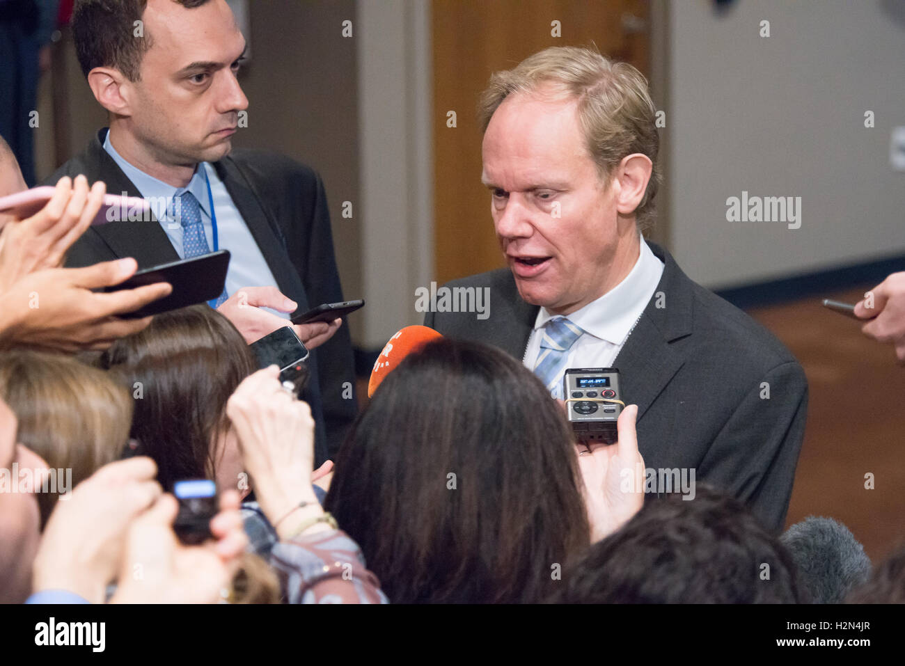 New York, United States. 29th Sep, 2016. UK Ambassador to the UN ...