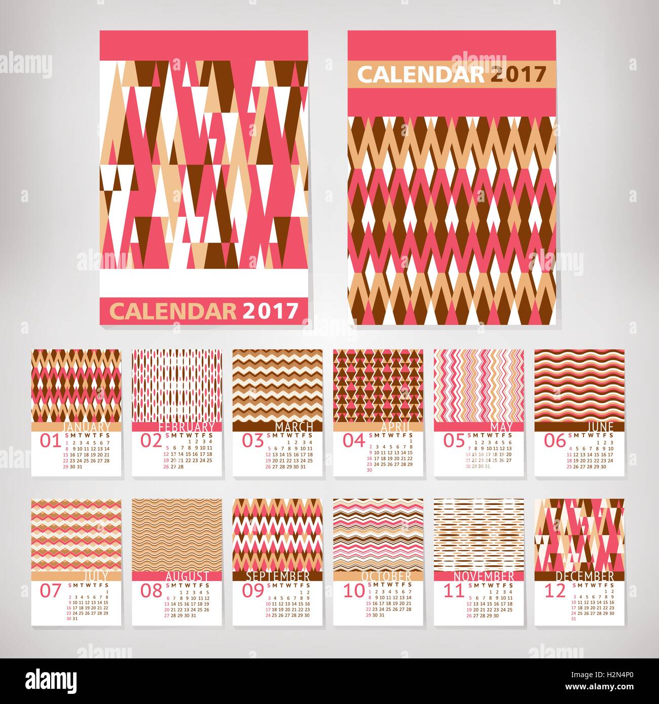 Simple calendar template of september 2017 hi-res stock photography and ...