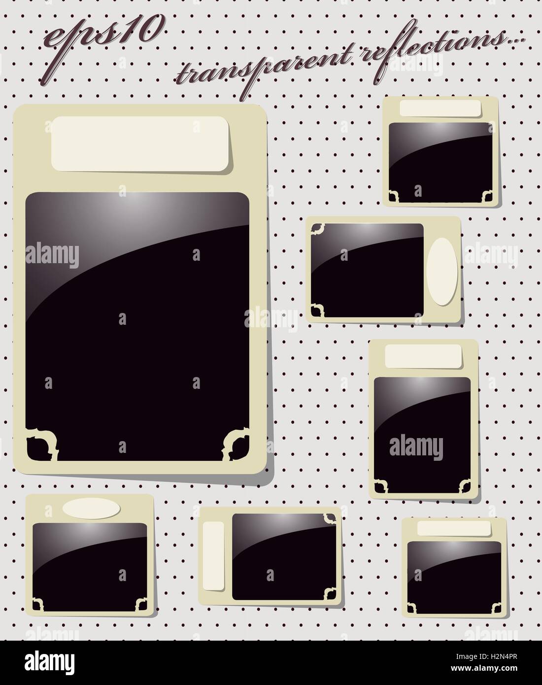 Collection of Vintage Photo Frames Stock Vector Image & Art - Alamy