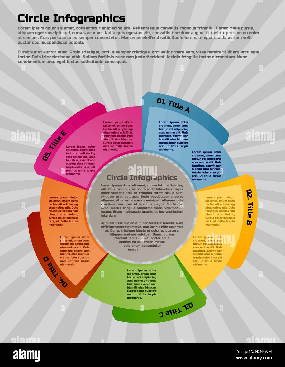 circular infographic design template Stock Vector Image & Art - Alamy