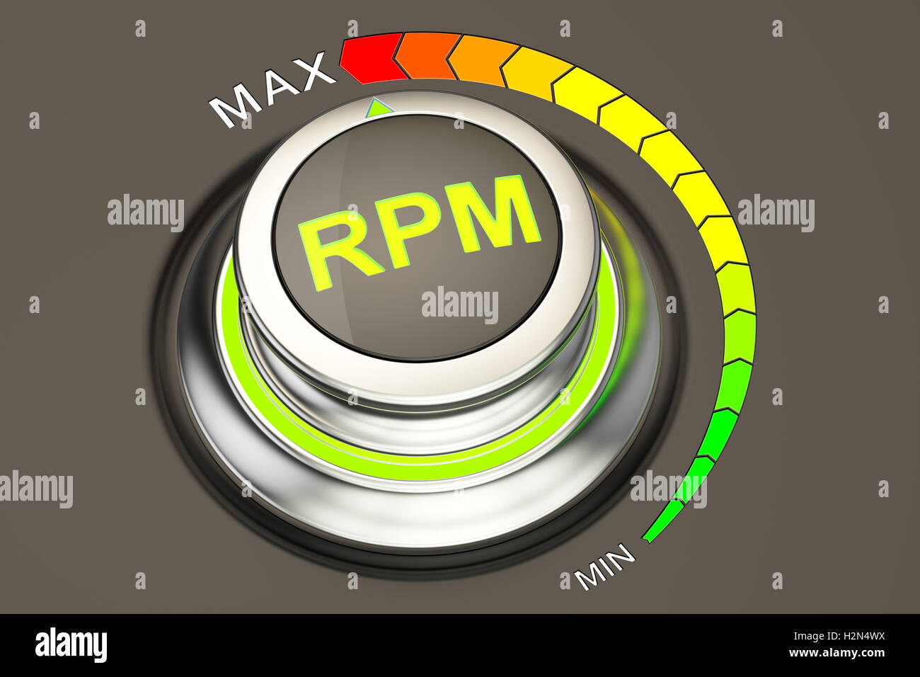high level of RPM concept, 3D rendering Stock Photo - Alamy