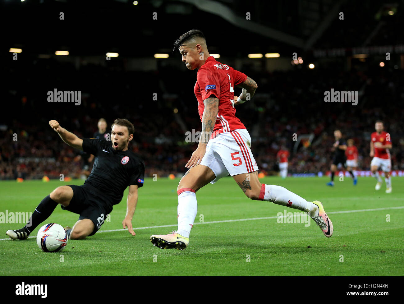 Manchester United's Marcos Rojo in action during the UEFA Europa League ...