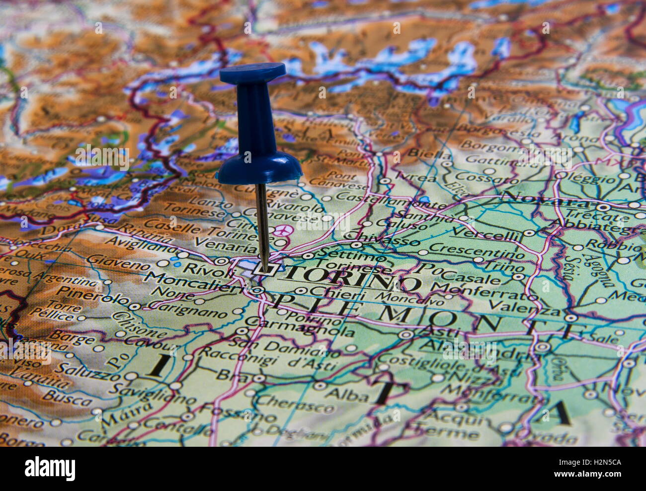 Torino map hi-res stock photography and images - Alamy