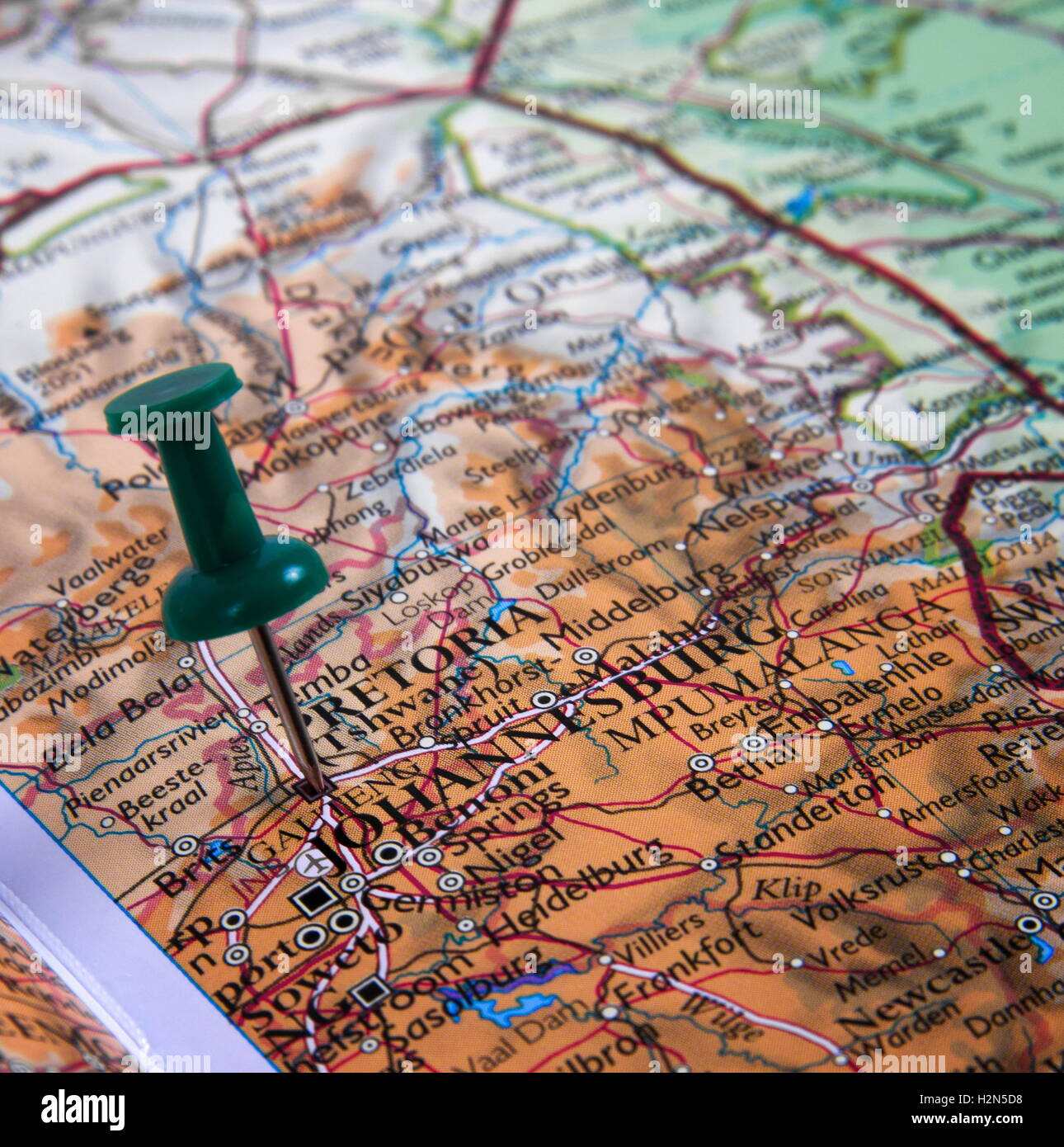 Map of johannesburg hi-res stock photography and images - Alamy