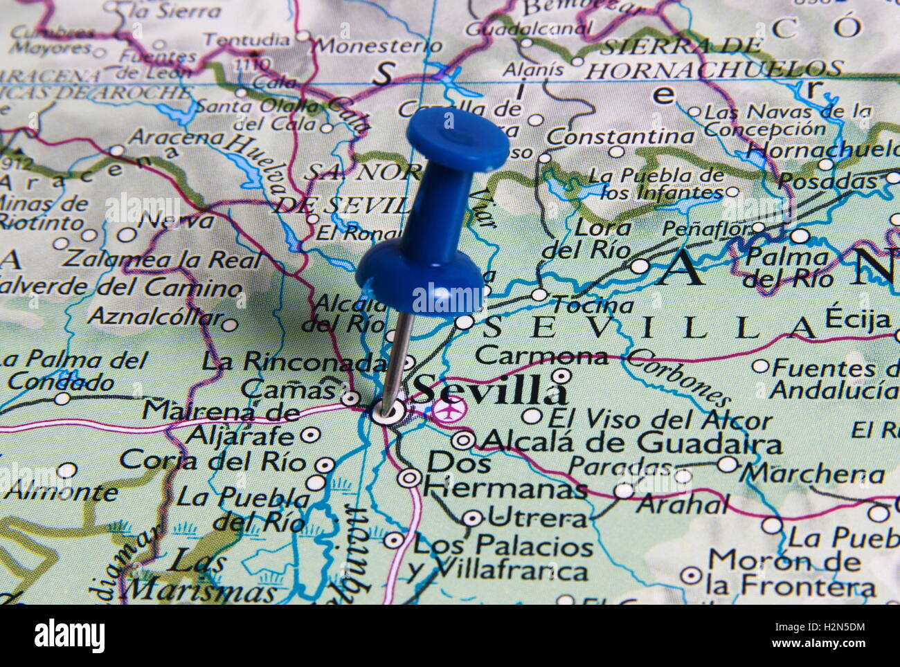 Sevilla map hi-res stock photography and images - Alamy