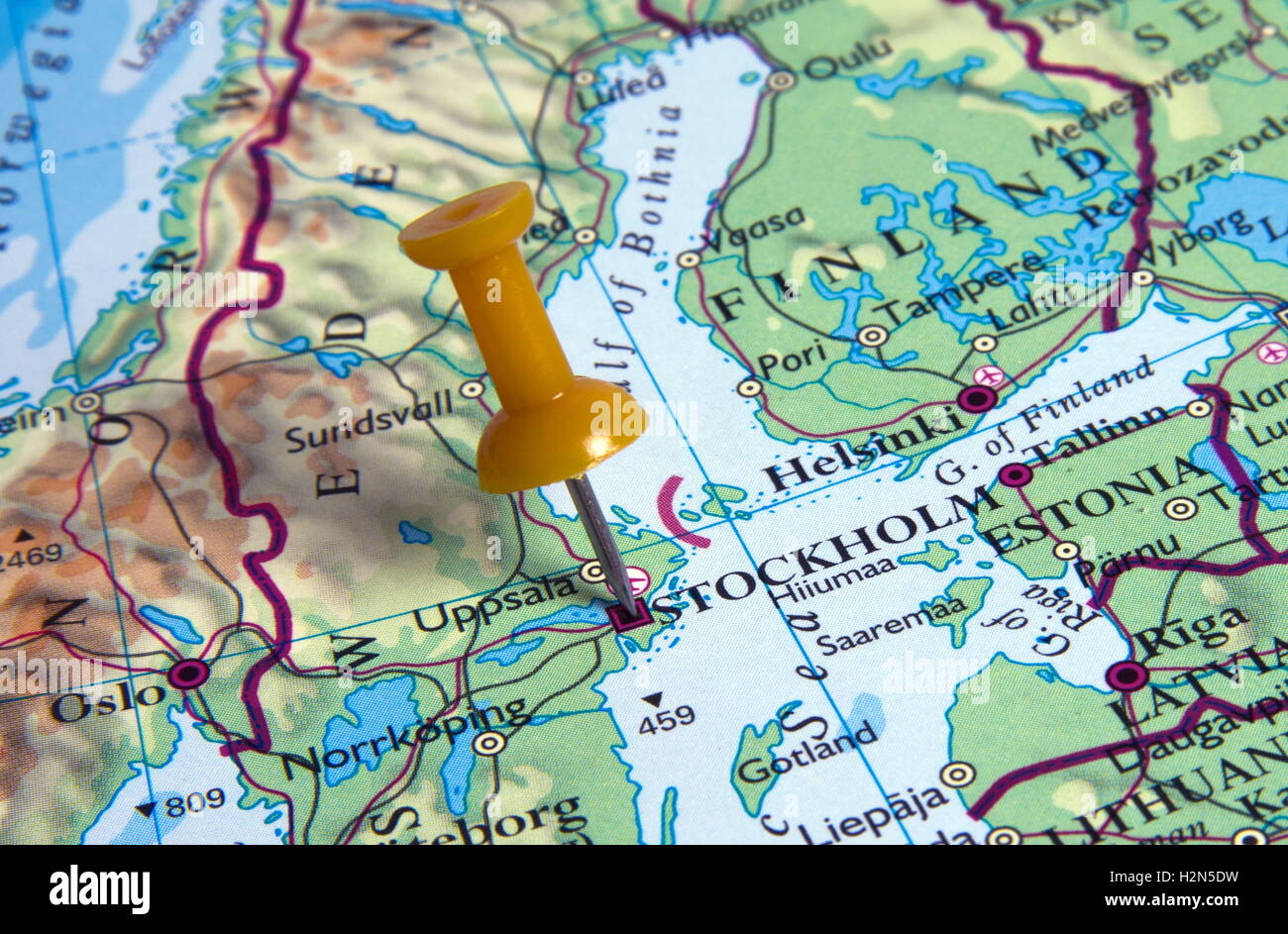 Map stockholm capital city sweden hi-res stock photography and images ...