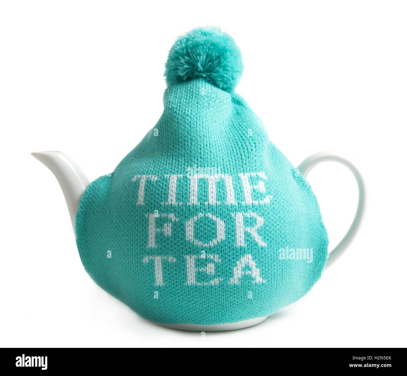 time for tea, kettle over white Stock Photo - Alamy