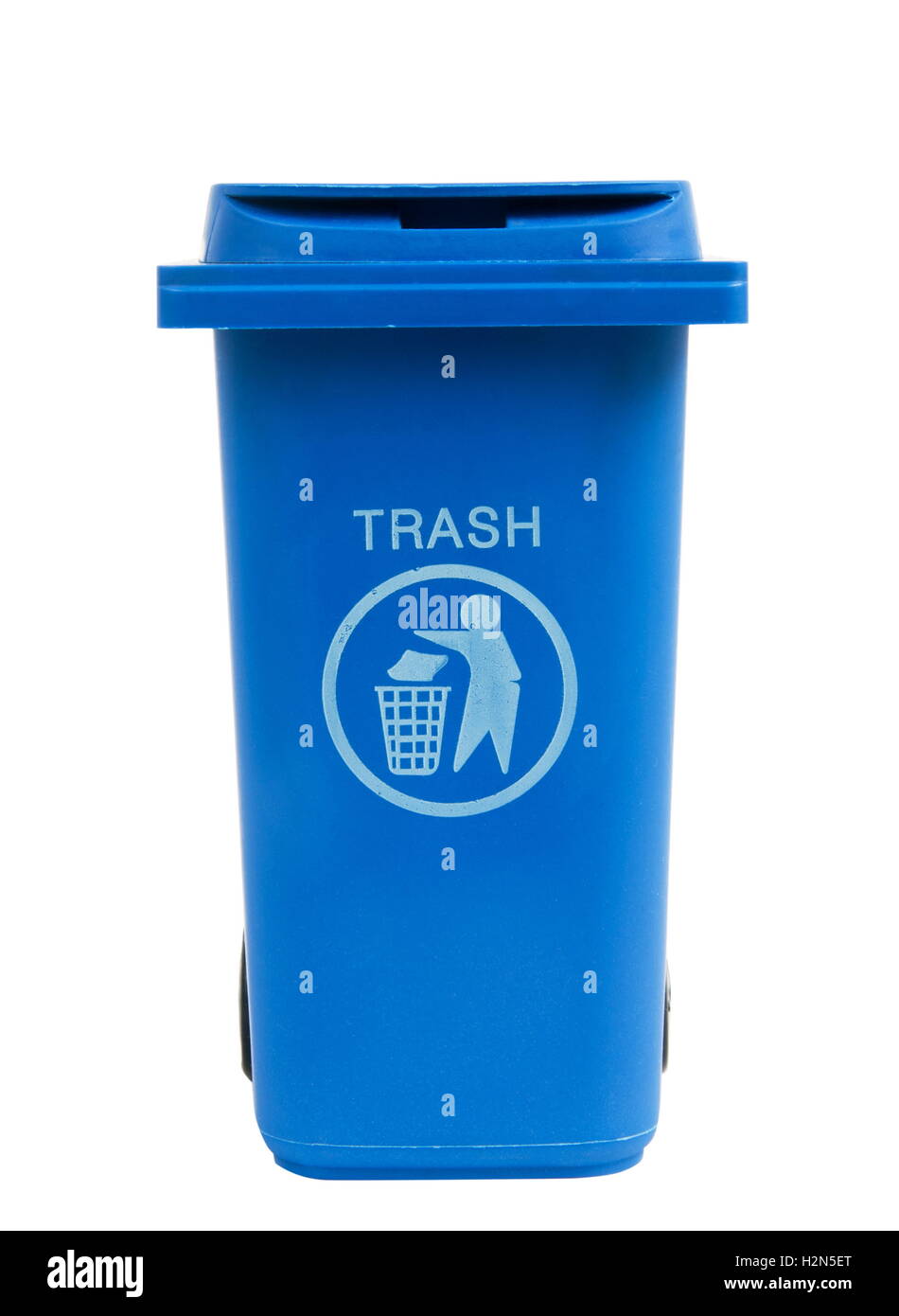rubbish bin isolated on white Stock Photo - Alamy
