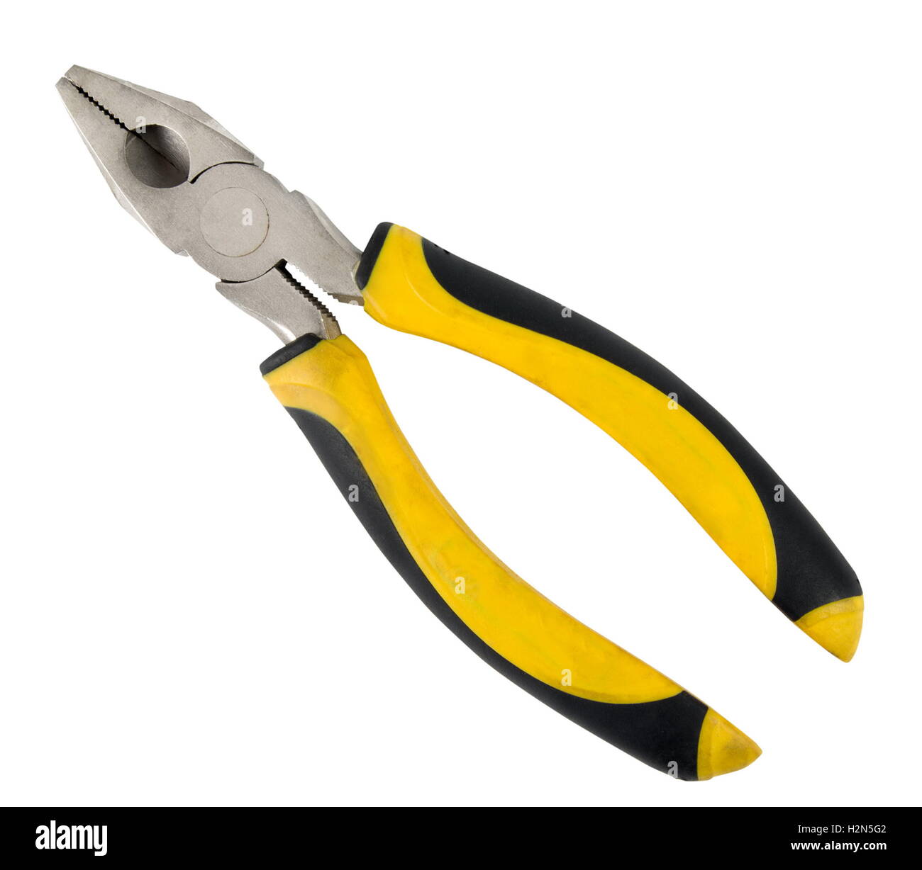 big plier isolated over white Stock Photo - Alamy
