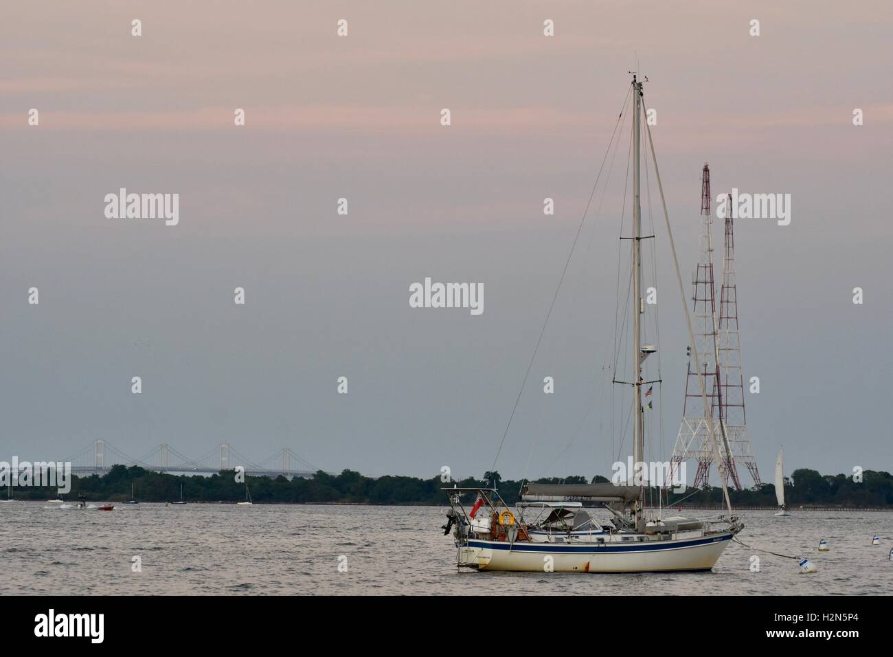 Sail boats in the Annapolis harbor Stock Photo - Alamy