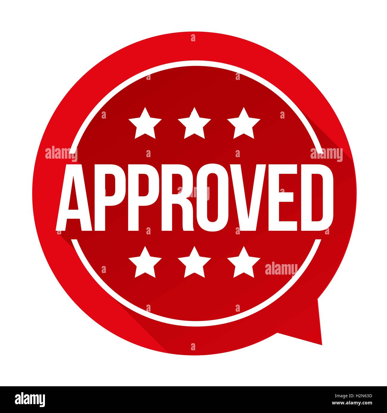 Approved sign vector badge Stock Vector Image & Art - Alamy