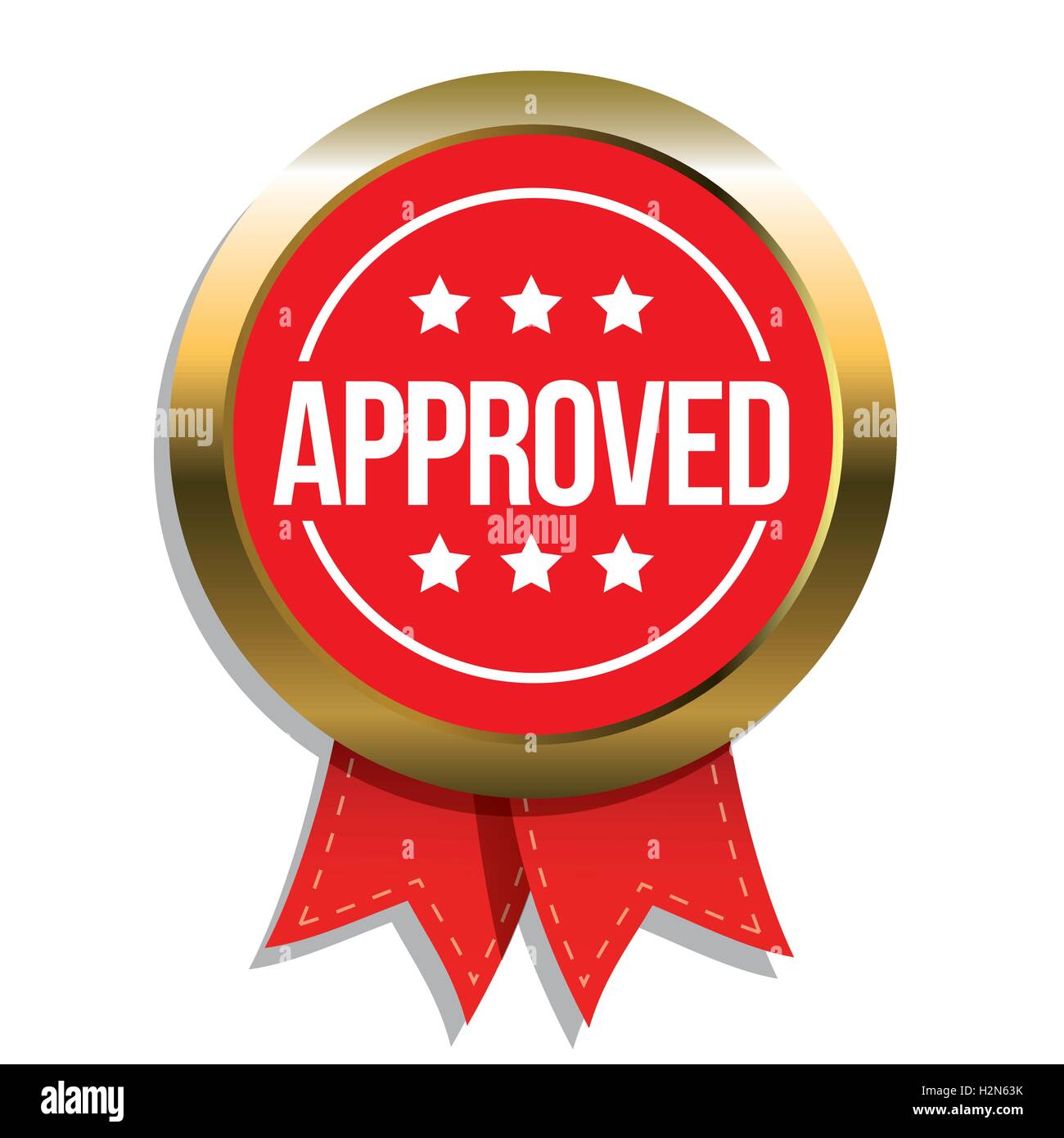 Approved sign vector badge Stock Vector Image & Art - Alamy