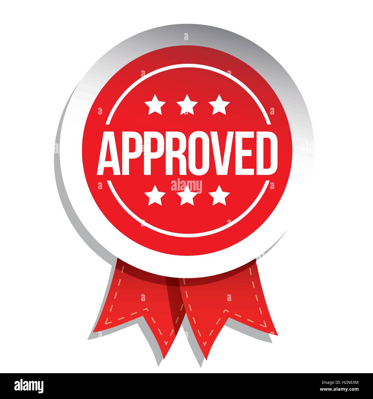 Approved sign vector badge Stock Vector Image & Art - Alamy
