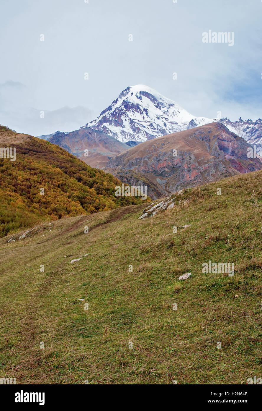 Mountains in Georgia.Kazbegi region Stock Photo - Alamy