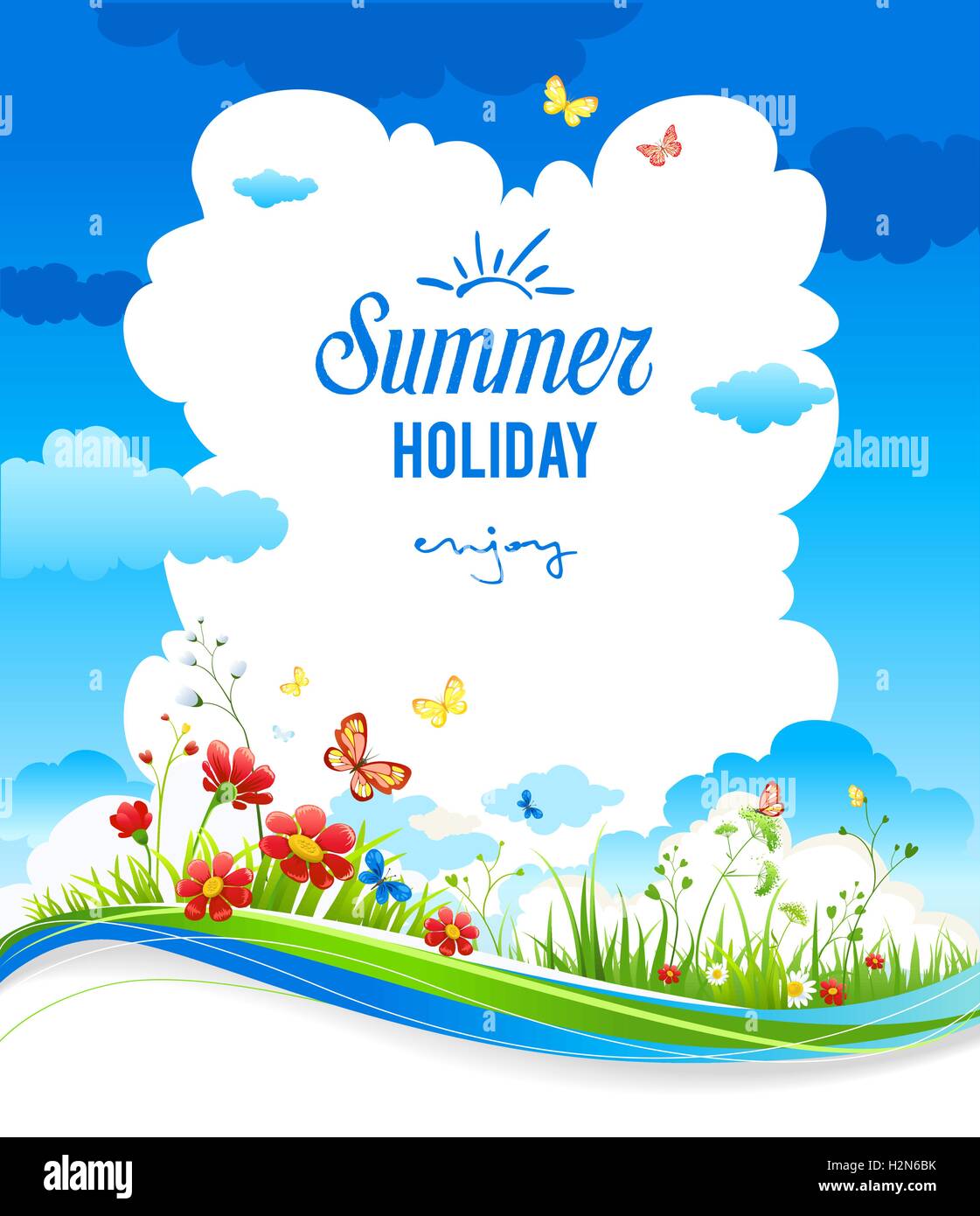 Cheerful summer background Stock Vector Image & Art - Alamy