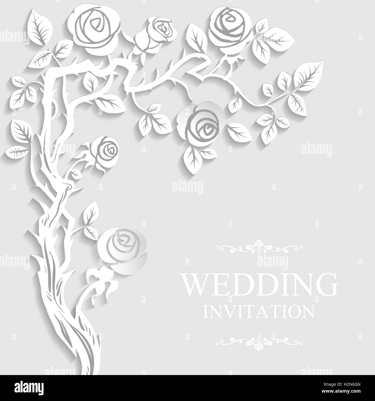 Floral design with shadow Stock Vector Image & Art - Alamy