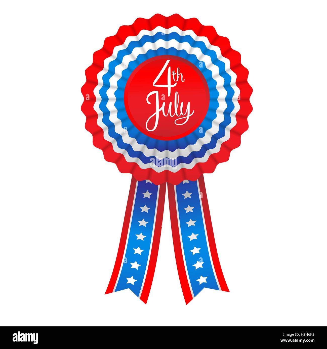 July fourth badge Stock Vector Image & Art - Alamy
