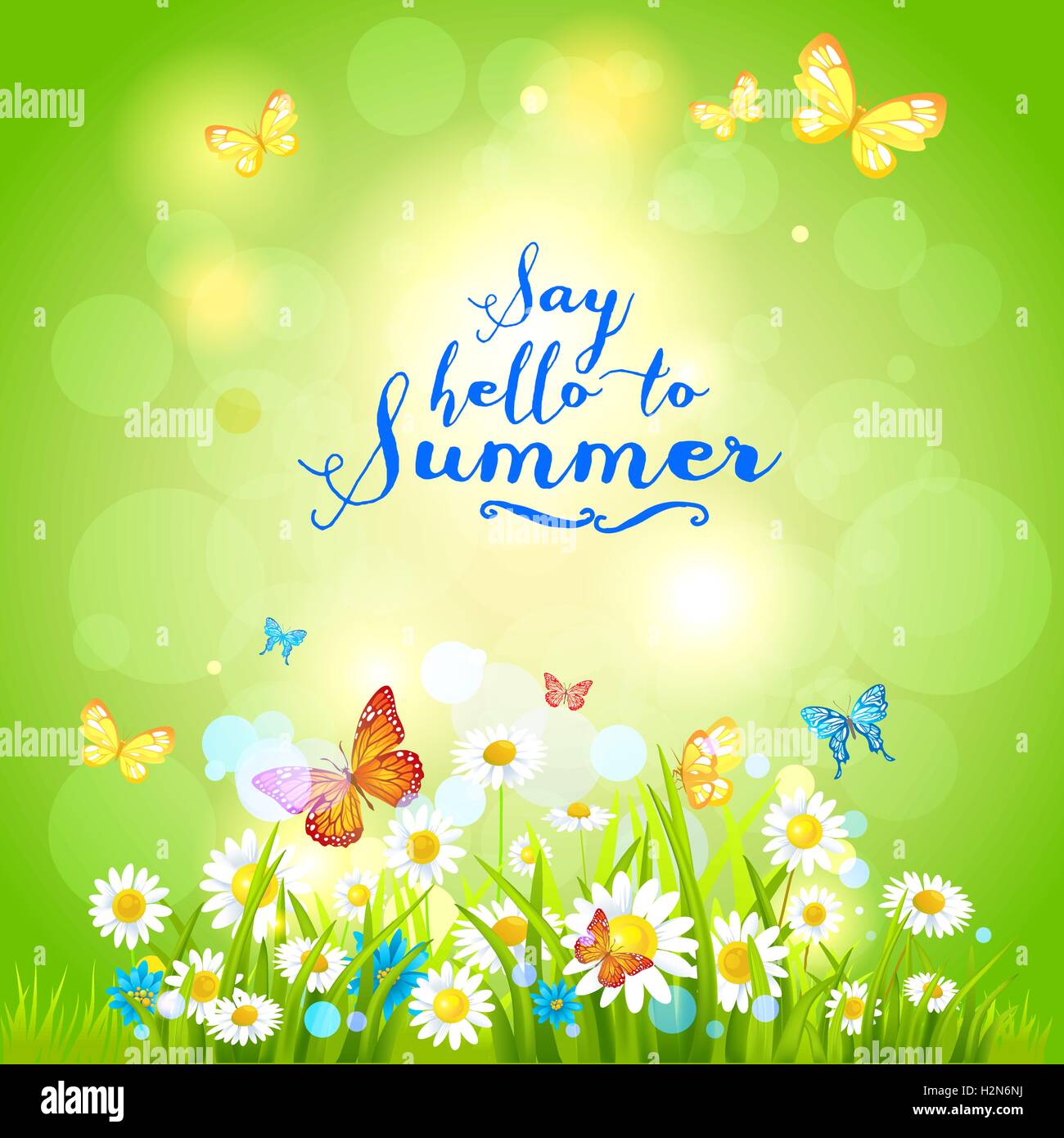Positive summer backdrop Stock Vector Image & Art - Alamy