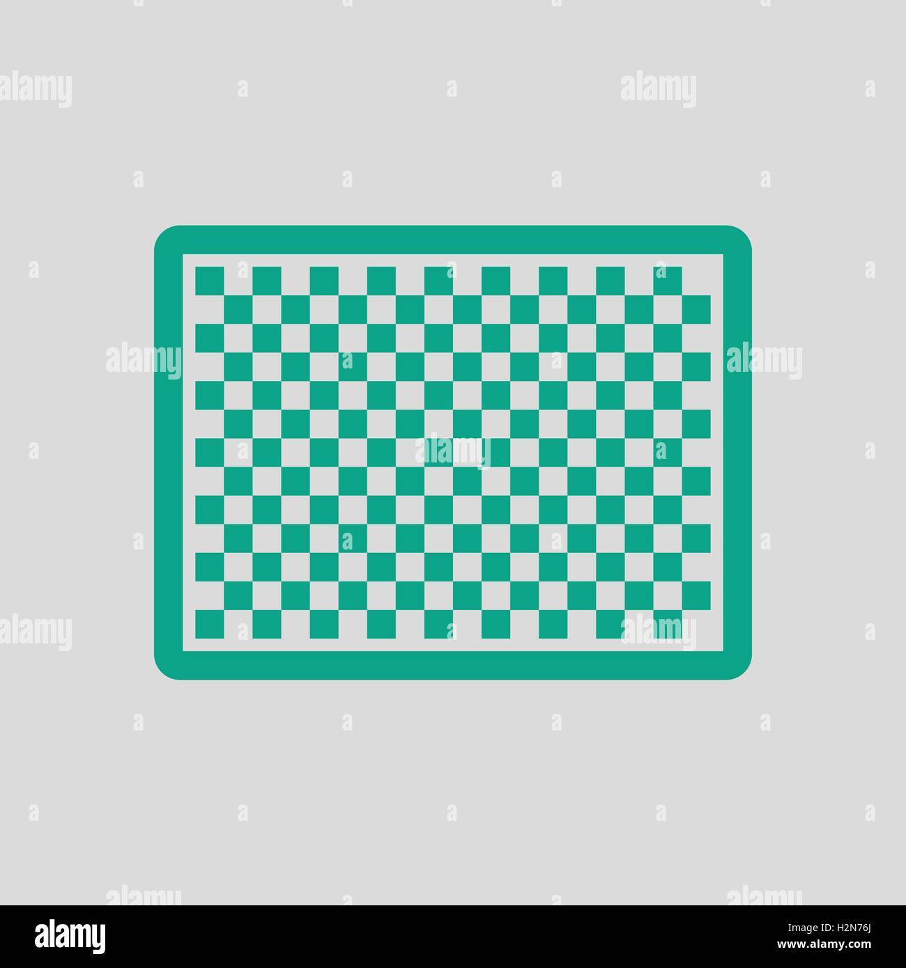 Icon of photo camera sensor. Gray background with green. Vector ...