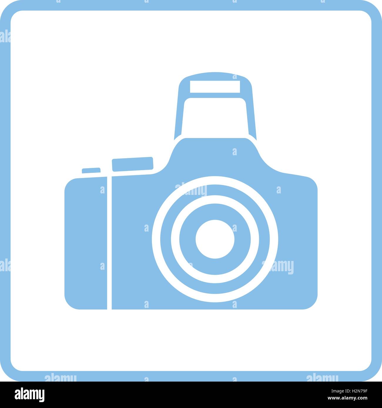 Photo camera icon. Blue frame design. Vector illustration Stock Vector ...