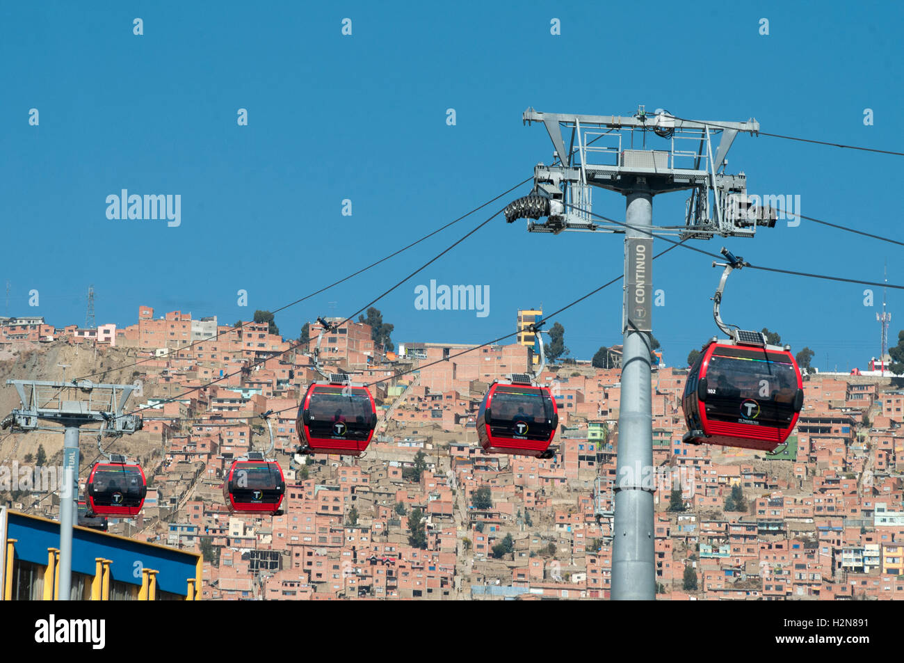 Mi Teleferico, the aerial cable-car system operating in La Paz since ...