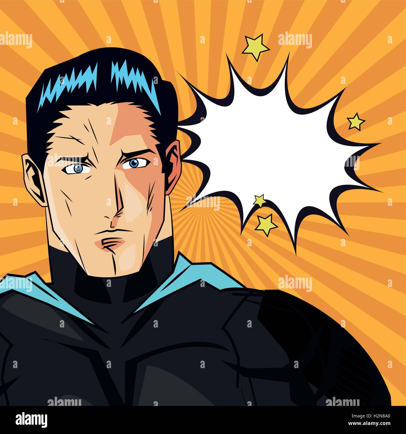 Superhero man cartoon design Stock Vector Image & Art - Alamy