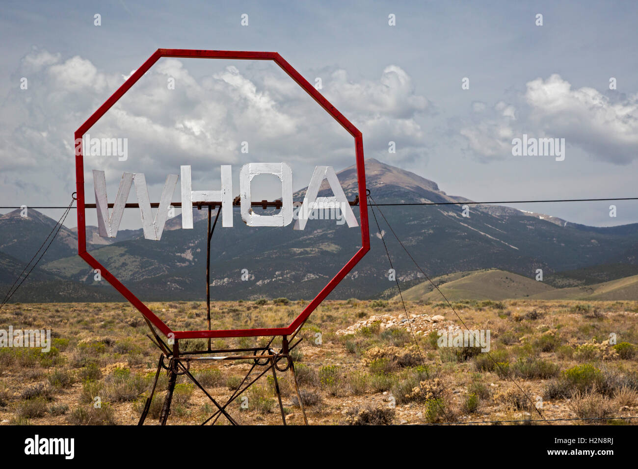 Baker, Nevada - Art at the end of a road just outside Great Basin ...