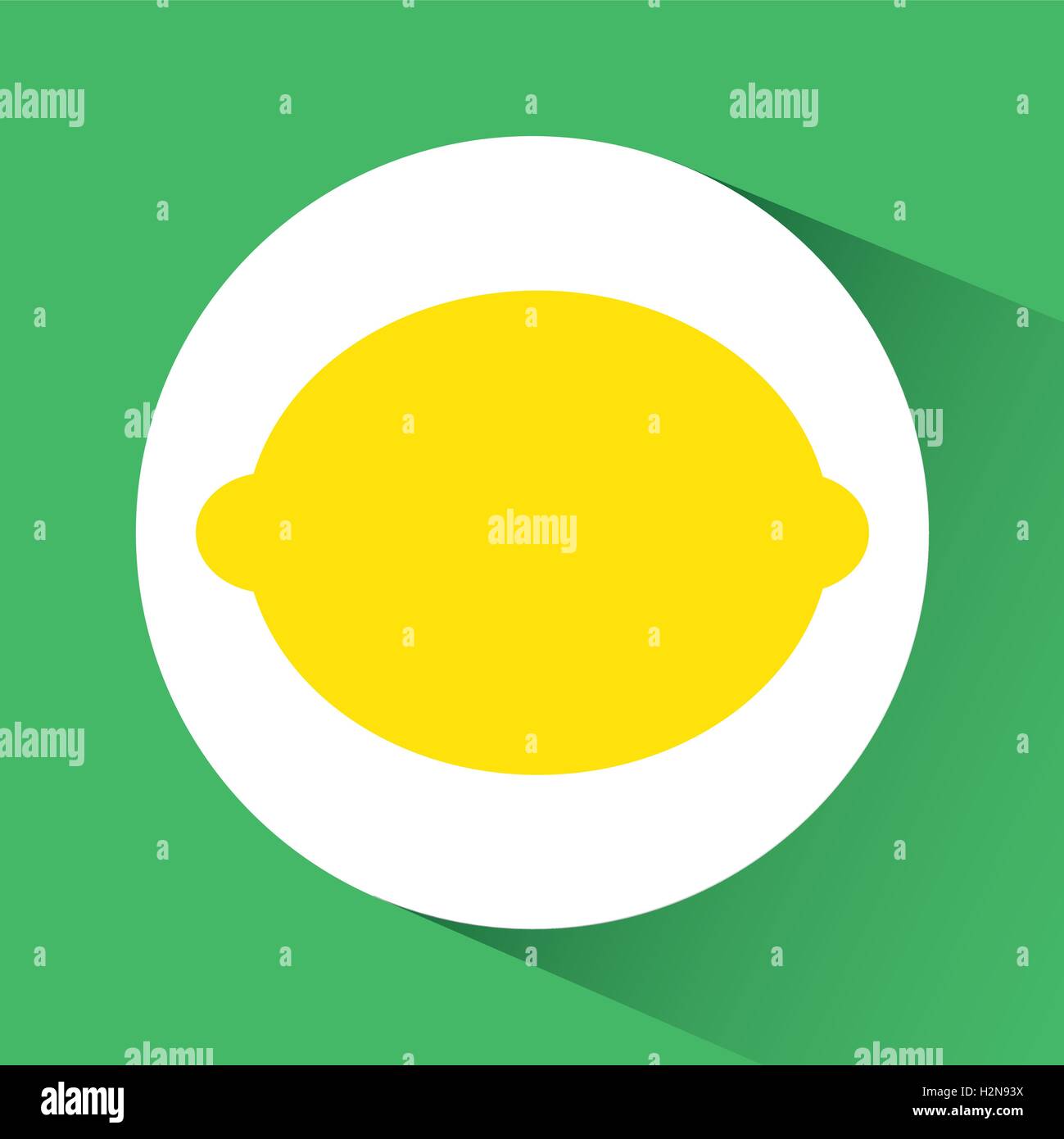 Lemon inside circle design Stock Vector Image & Art - Alamy