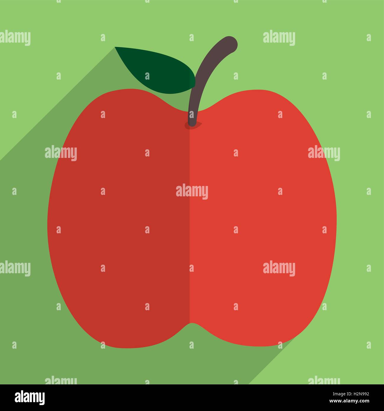 Apple fruit of healthy food concept Stock Vector Image & Art - Alamy