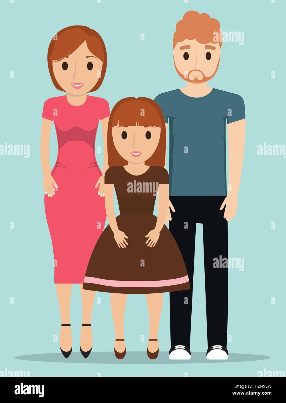 Members cartoons of family design Stock Vector Image & Art - Alamy