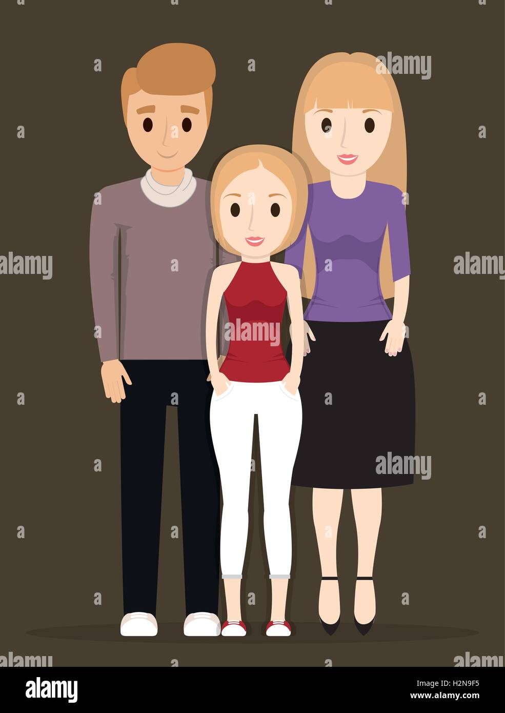 Members cartoons of family design Stock Vector Image & Art - Alamy