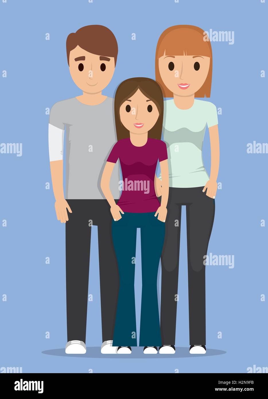 Members cartoons of family design Stock Vector Image & Art - Alamy