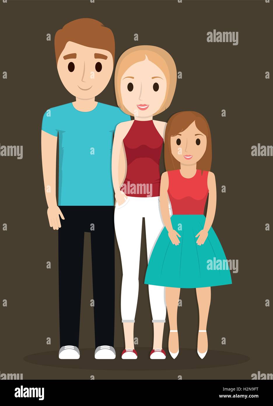 Members cartoons of family design Stock Vector Image & Art - Alamy
