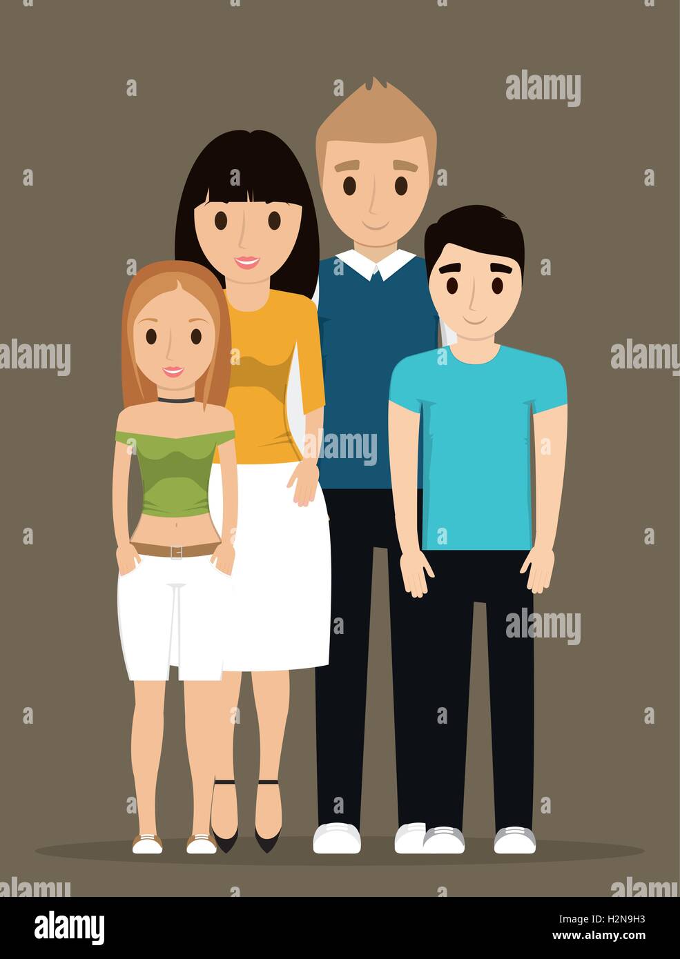 Members cartoons of family design Stock Vector Image & Art - Alamy